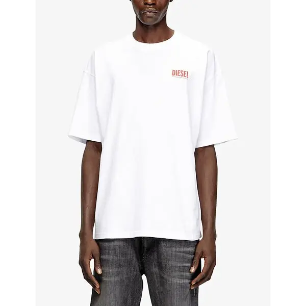 DIESEL® T-boxt Bisk Brand-print Cotton-jersey T-shirt - 100