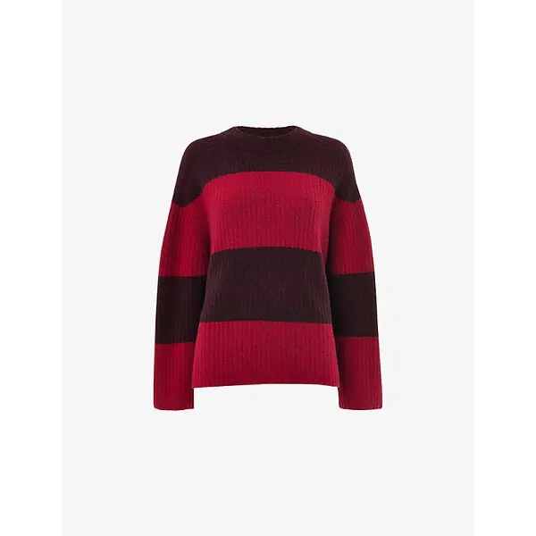 Whistles Wide Stripe Wool-blend Knitted Jumper - Multi-coloured