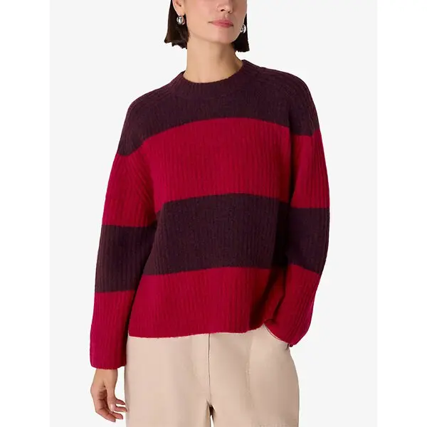 Whistles Wide Stripe Wool-blend Knitted Jumper - Multi-coloured