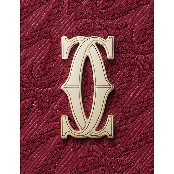Cartier C De International Zipped Leather Wallet - Red