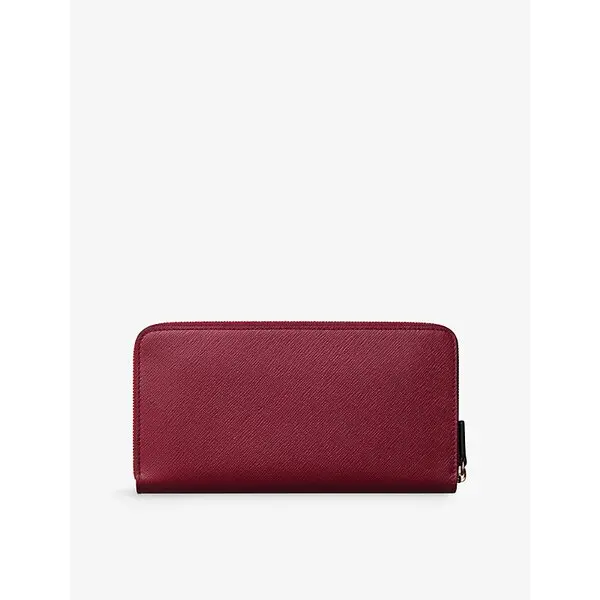 Cartier C De International Zipped Leather Wallet - Red