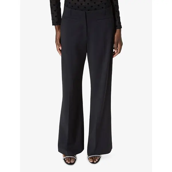 The Kooples Wide-leg Wool Trousers