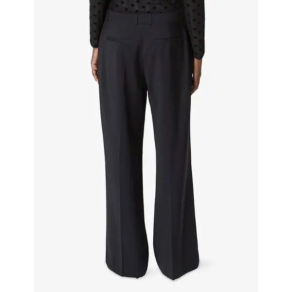 The Kooples Wide-leg Wool Trousers