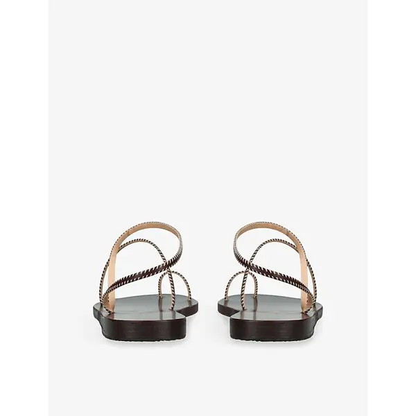ANCIENT GREEK SANDALS Eleftheria Stitch Leather Sandals