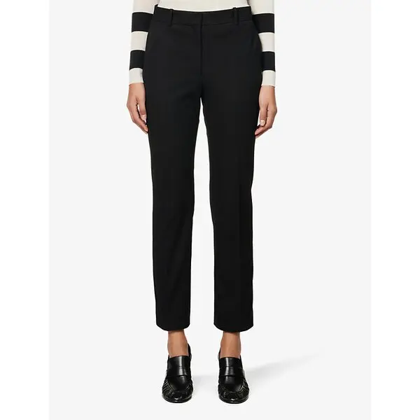 JOSEPH Coleman Stretch-gabardine Straight Leg Trousers