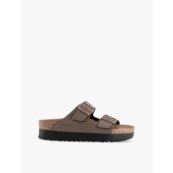 BIRKENSTOCK Arizona Flex Platform Woven Sandals - Mocca