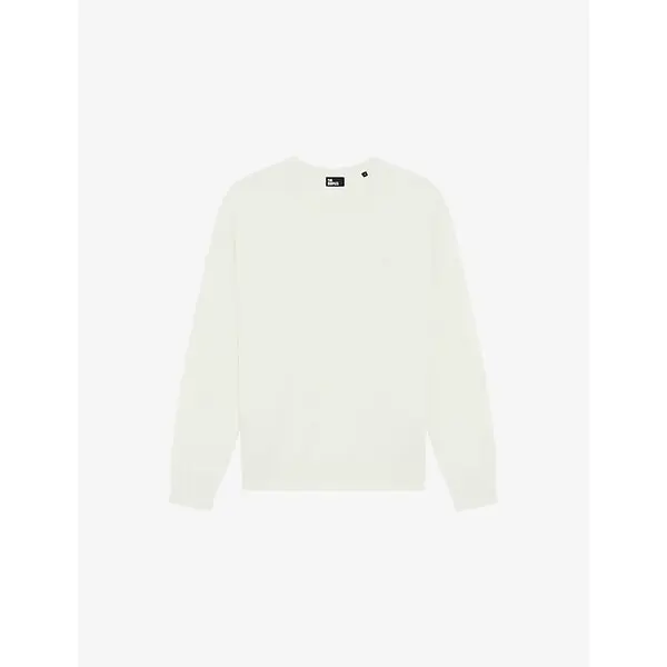 The Kooples Crewneck Regular-fit Stretch Wool And Cotton-blend Jumper