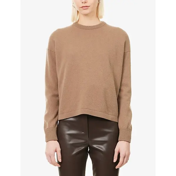 Max Mara Boxy-fit Wool And Cashmere-blend Jumper - Mud