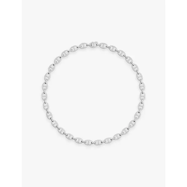 APM MONACO Maille Marine Sterling And Zirconia Necklace - Silver