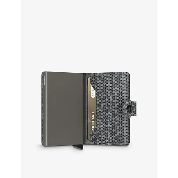 SECRID Miniwallet Hexagonal-print Leather Wallet
