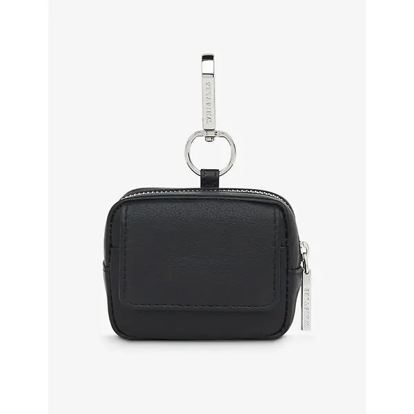 Whistles Leather Keyring - Black
