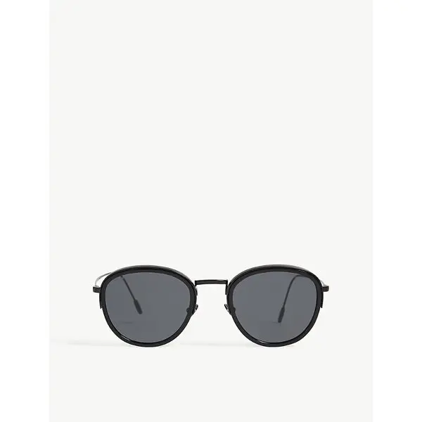 Giorgio Armani Round Frame Sunglasses - Black