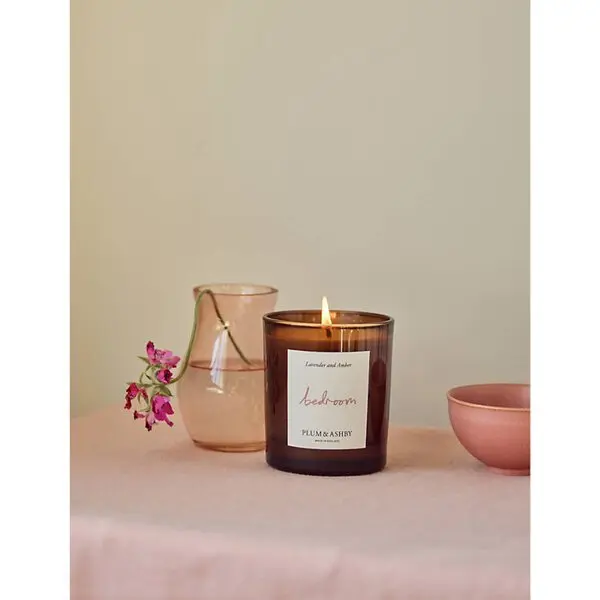 PLUM AND ASHBY Lavender & Amber Scented Wax Candle 635g