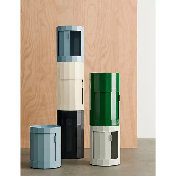 HAY Facet Low Plastic Cabinet 49cm - Eggshell