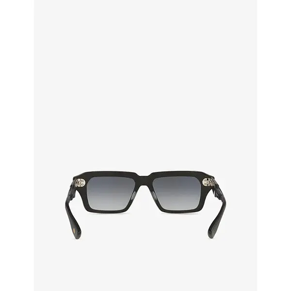 Dita Detron Square-frame Acetate Sunglasses - Black