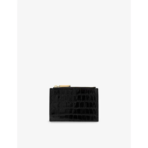 Whistles Mock-croc Leather Coin Purse