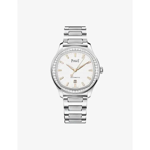 PIAGET Polo Stainless Steel And Diamond Watch - Silver