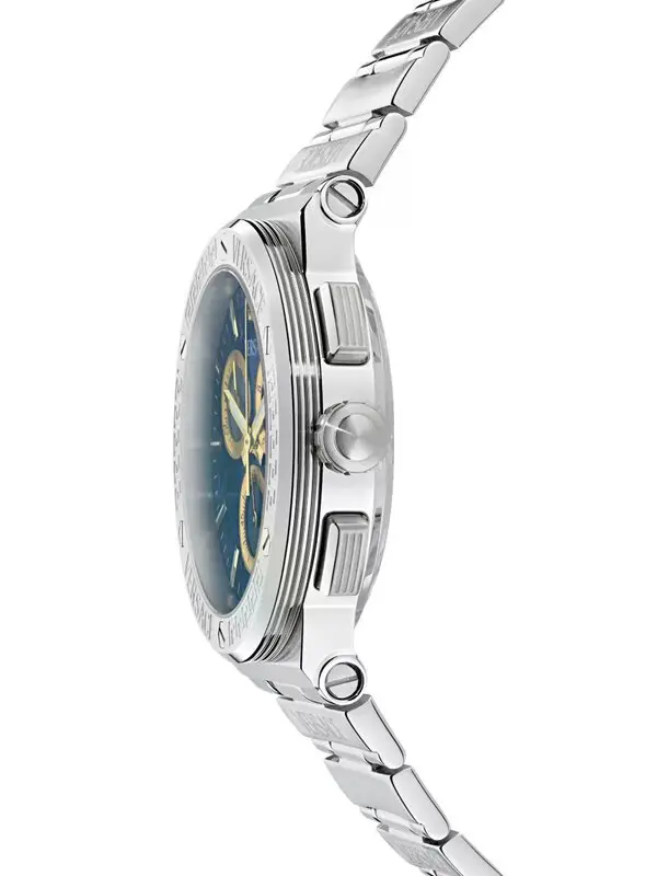 Versace Greca Chronograph Watch - Blue