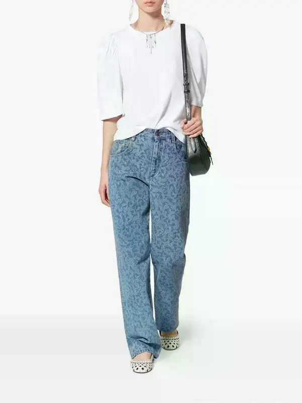MARANT ETOILE Brinsa Pattern Straight Jeans