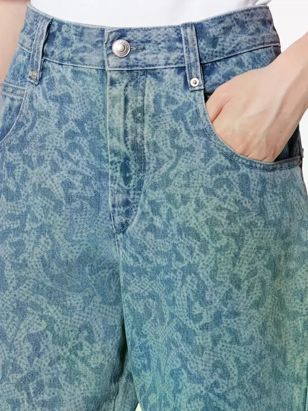 MARANT ETOILE Brinsa Pattern Straight Jeans