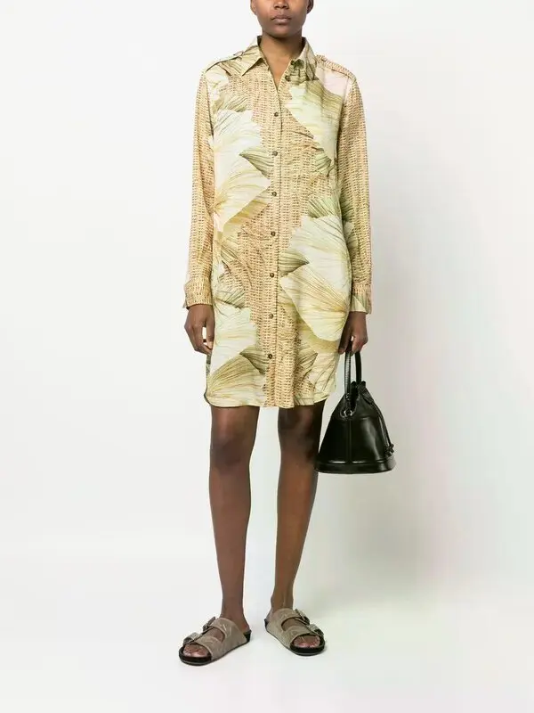 FAY Ipanema Dreams Print Shirt Dress