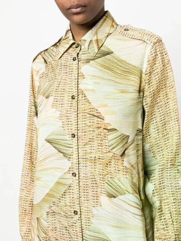 FAY Ipanema Dreams Print Shirt Dress