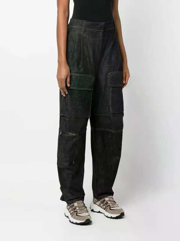 Brunello Cucinelli High-waisted Cargo Jeans