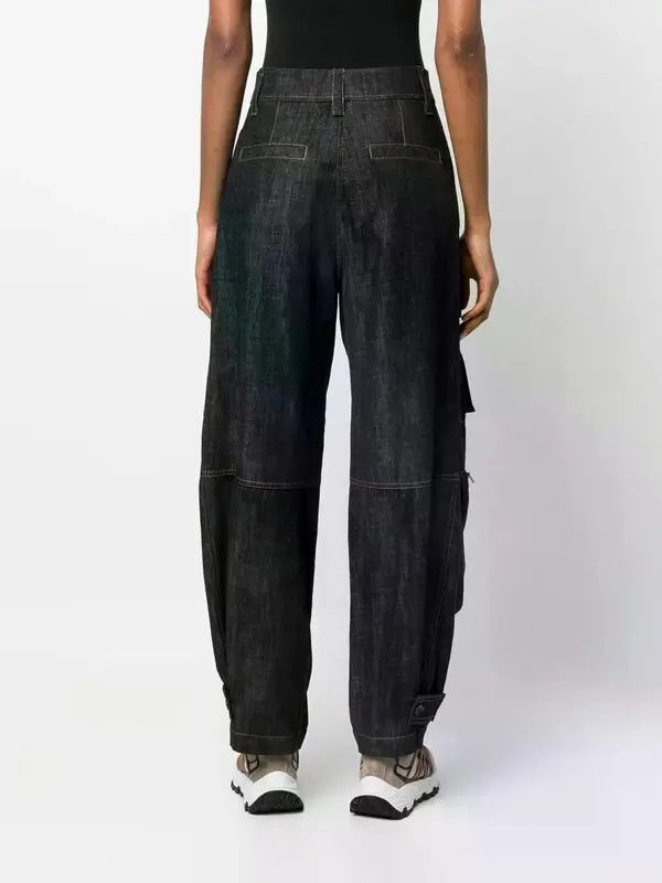 Brunello Cucinelli High-waisted Cargo Jeans