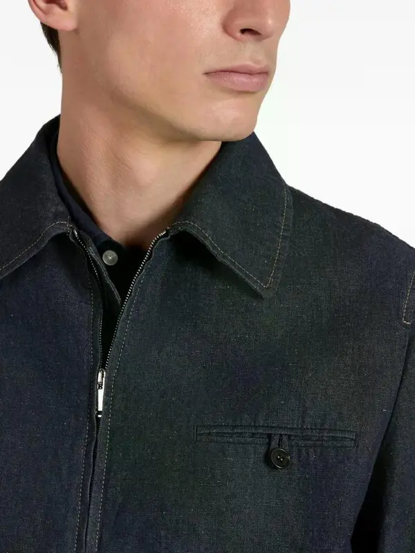 Montedoro Primo Denim Bomber Jacket