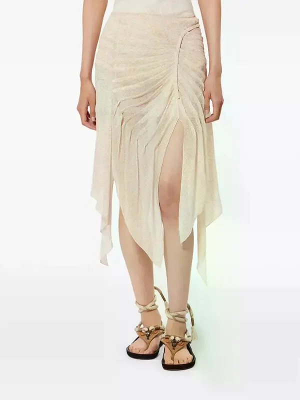 Isabel Marant Étoile Tayla Ruffle Asymmetric Midi Skirt