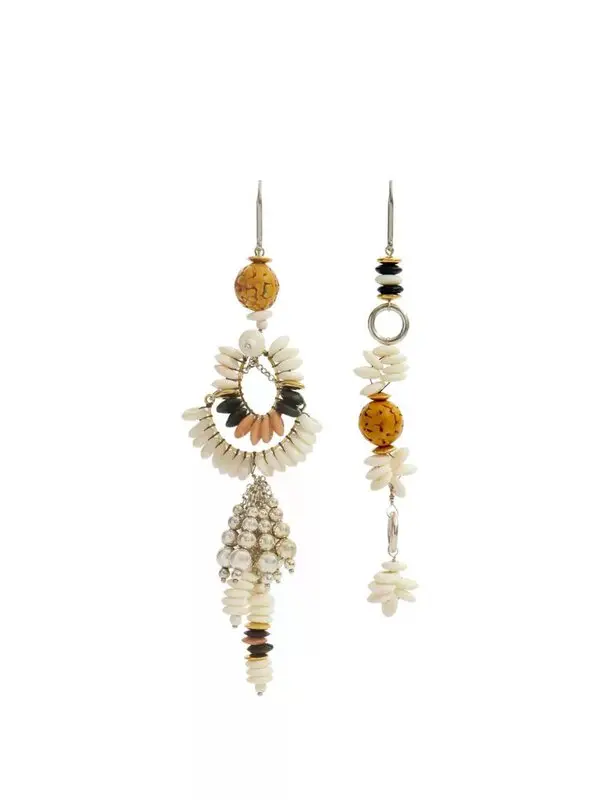 Isabel Marant Étoile Lyna Asymmetrical Pendant Earrings - Silver