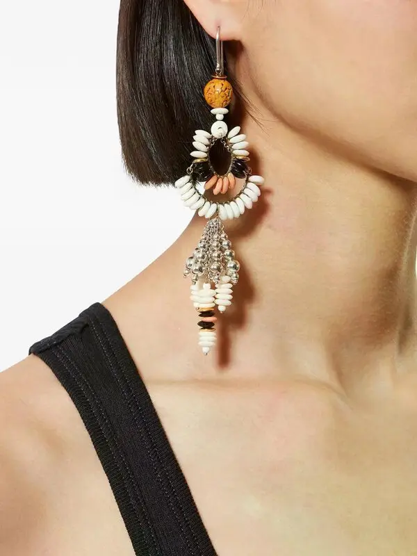Isabel Marant Étoile Lyna Asymmetrical Pendant Earrings - Silver