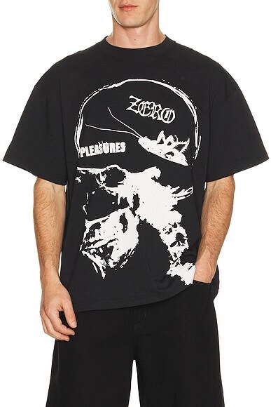 PLEASURES X Zero Skateboards Roaches T-shirt