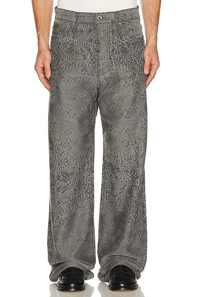 Amiri Ma Quad Bandana Baggy Jeans - Black
