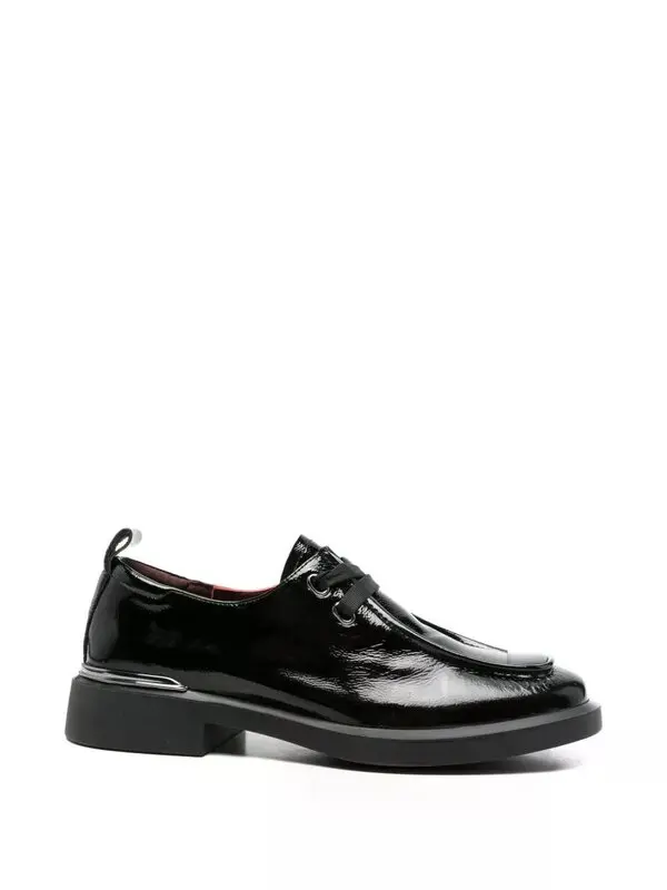 LINDA BAUMANN Lace-up Derby Shoes With Silver-tone Detail