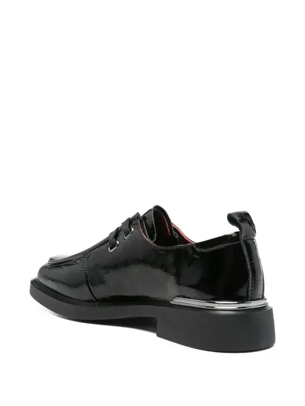 LINDA BAUMANN Lace-up Derby Shoes With Silver-tone Detail
