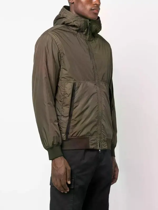 Stone Island Hooded Zip-up Jacket