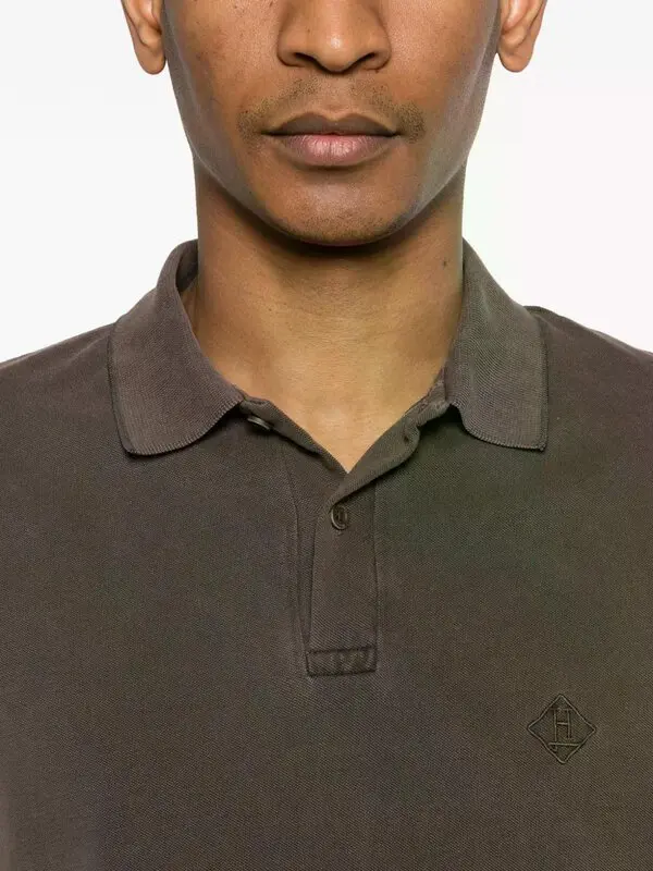 Herno Logo-embroidered Polo Shirt - Brown