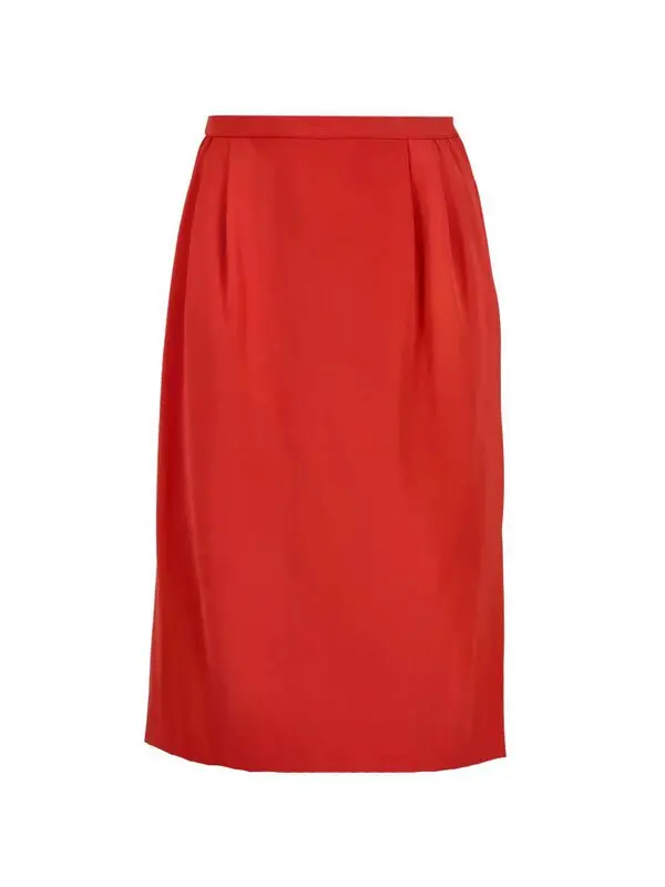 Valentino Garavani Side-split Midi Pencil Skirt - Red