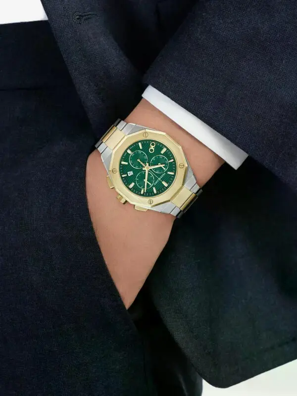 FERRAGAMO Chronograph Watch With Green Dial