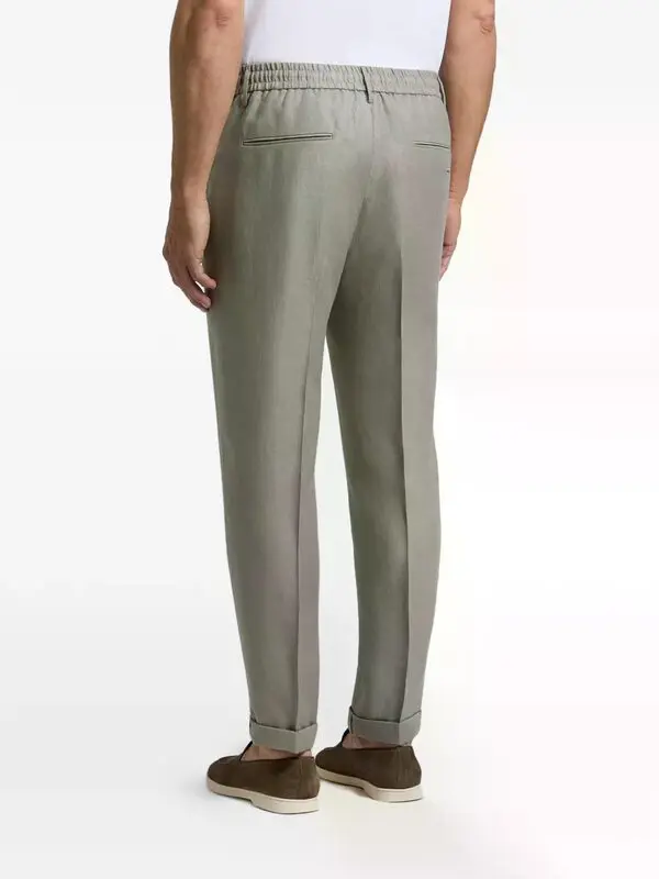 Peserico Linen Straight-leg Trousers