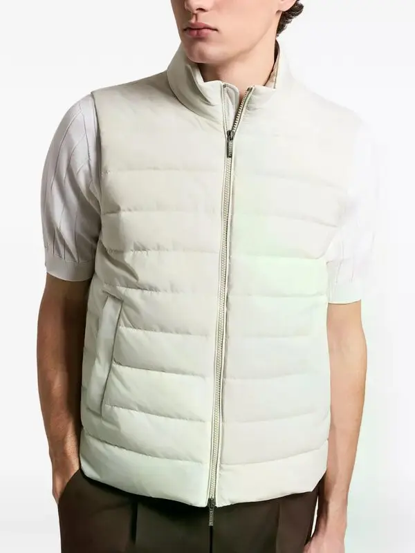 Peserico Zip Padded Gilet - Neutrals