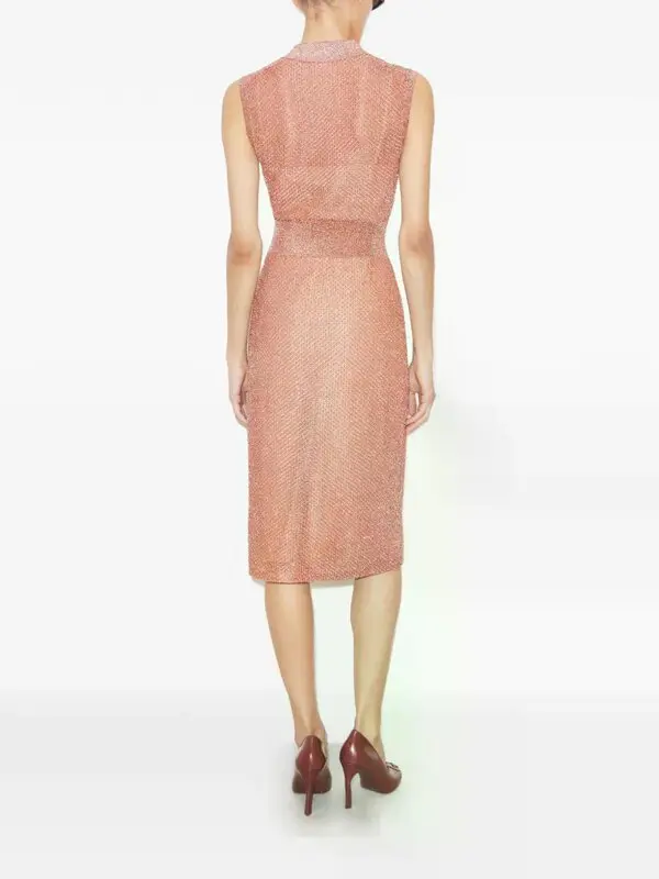 Tory Burch Metallic Mesh Polo Dress