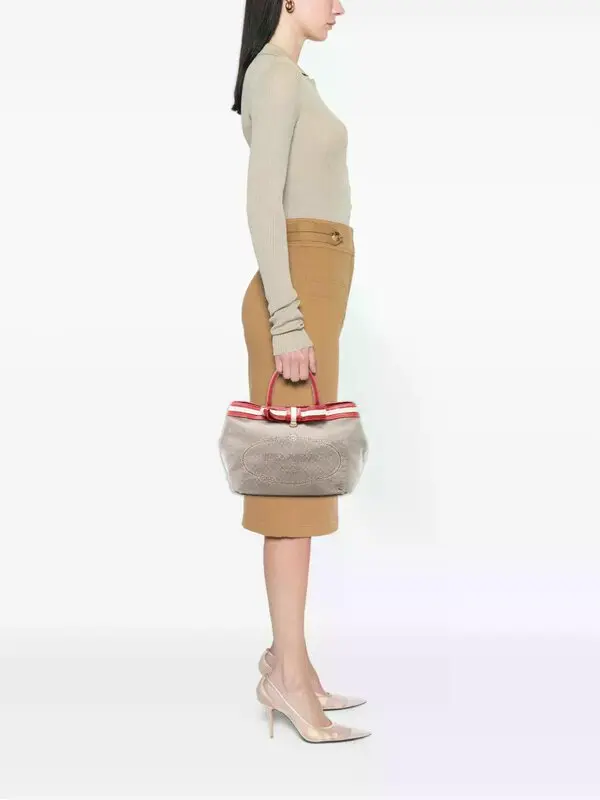 Prada Canvas Canapa Logo Tote Bag - Brown