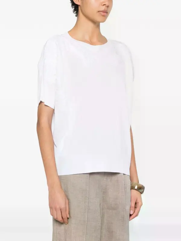 ERMANNO FIRENZE Lace Short-sleeve T-shirt - White