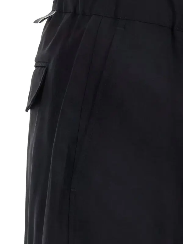 LOW BRAND Elasticated Waist Wool Trousers