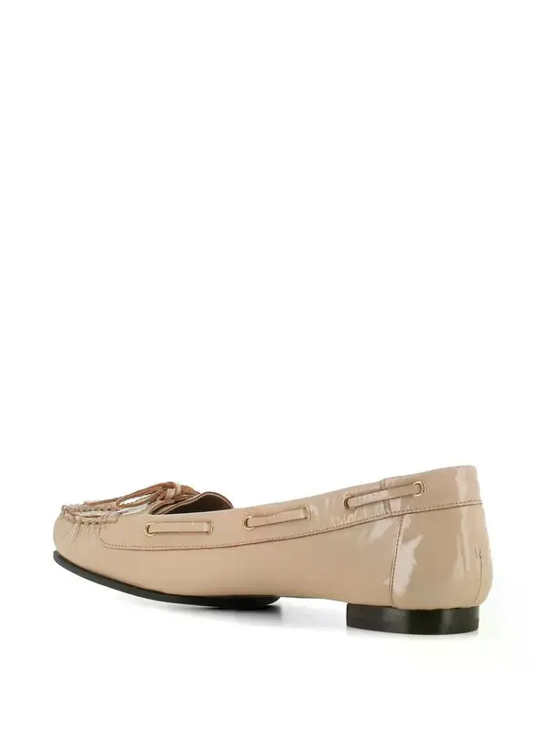 DEL CARLO Bow Detail Loafers