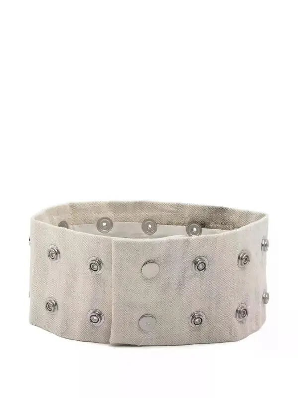 Rick Owens Strobe Snap Bib - Silver