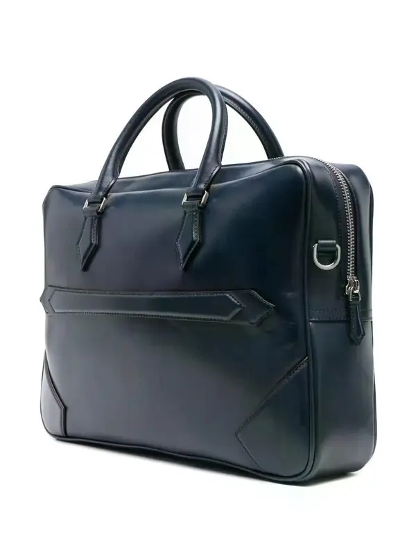 Montblanc Logo Plaque Leather Briefcase