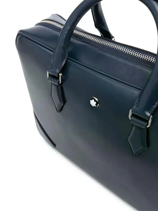 Montblanc Logo Plaque Leather Briefcase